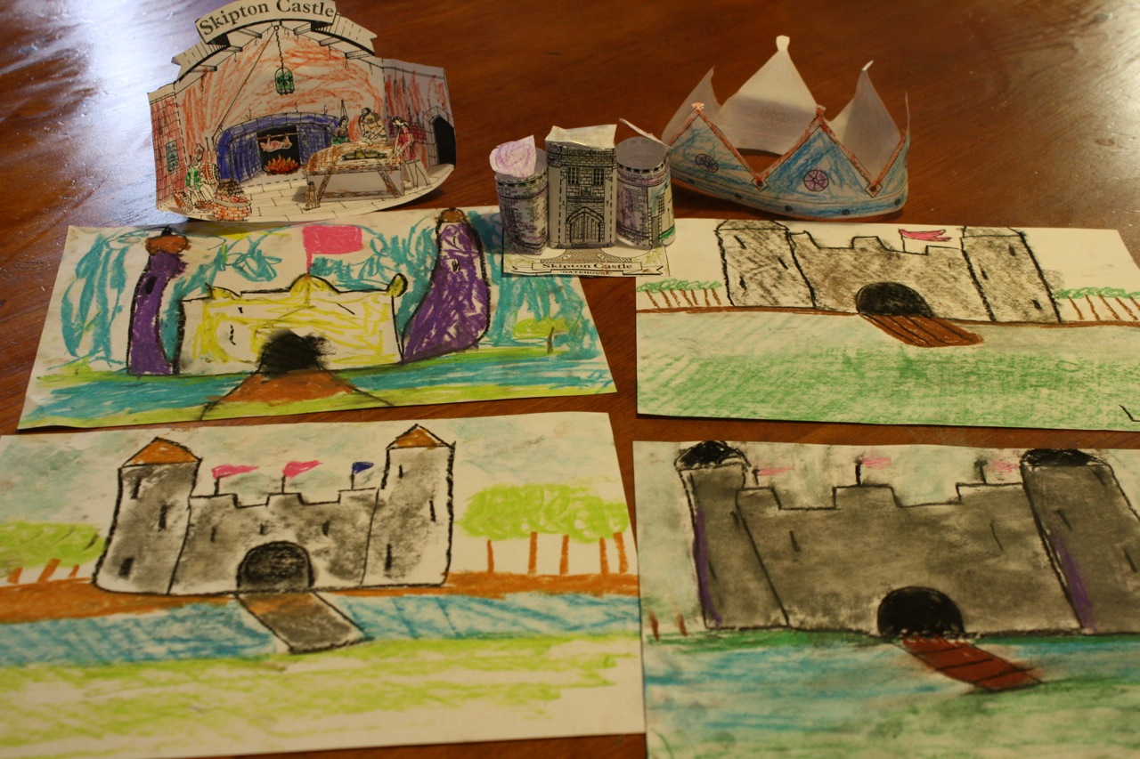 Medieval Castle: A Pastels Tutorial - Your BEST Homeschool