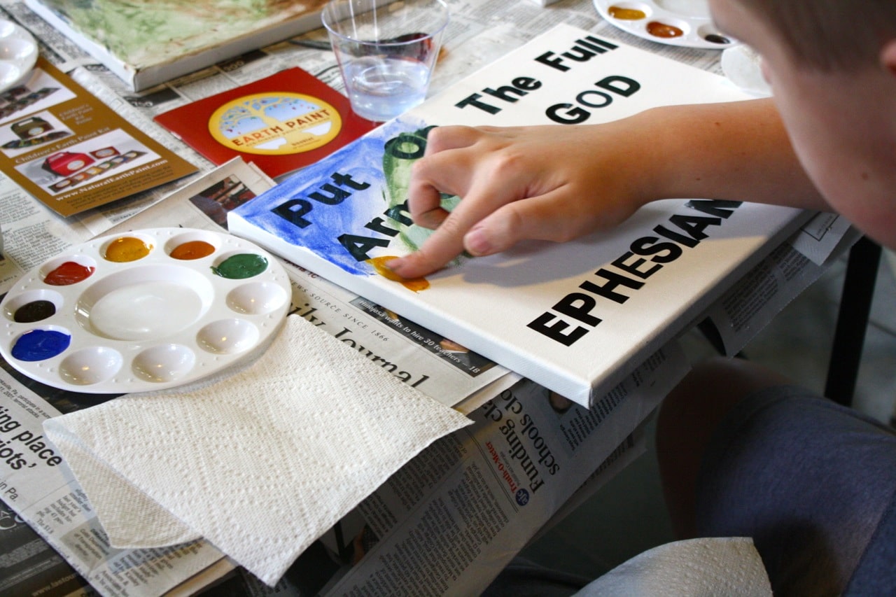 Earth Paint Review and Art with Multiple Ages - Your BEST Homeschool