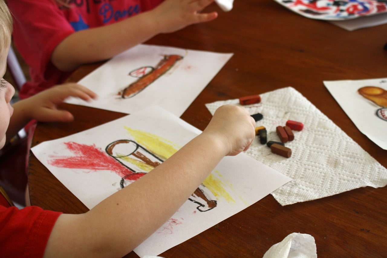 Baseball and Bat Chalk Pastel Tutorial - Your BEST Homeschool