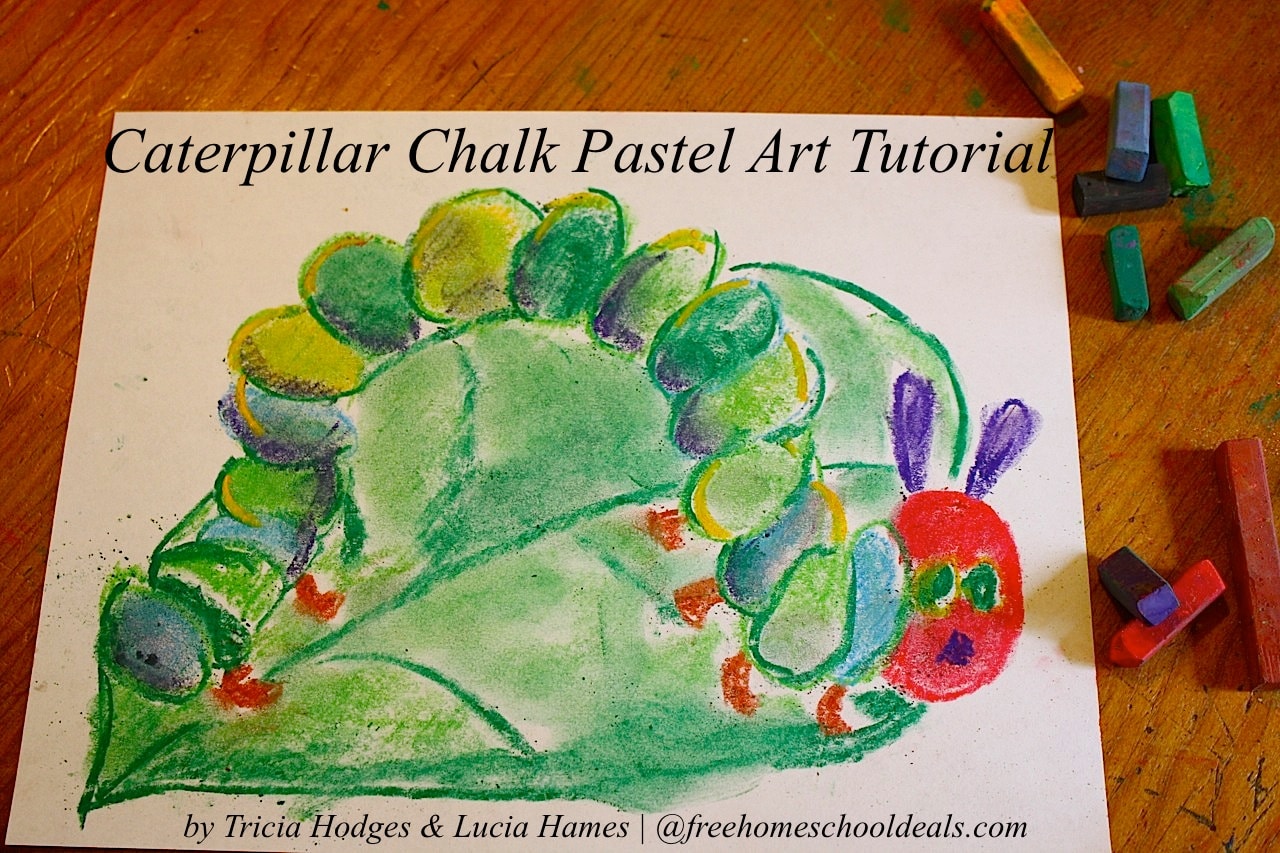 Free Caterpillar Video Chalk Art Tutorial - Your BEST Homeschool