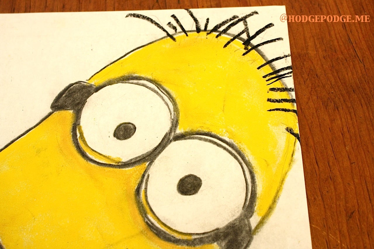Despicable Me Minion Chalk Art Tutorial - Your BEST Homeschool