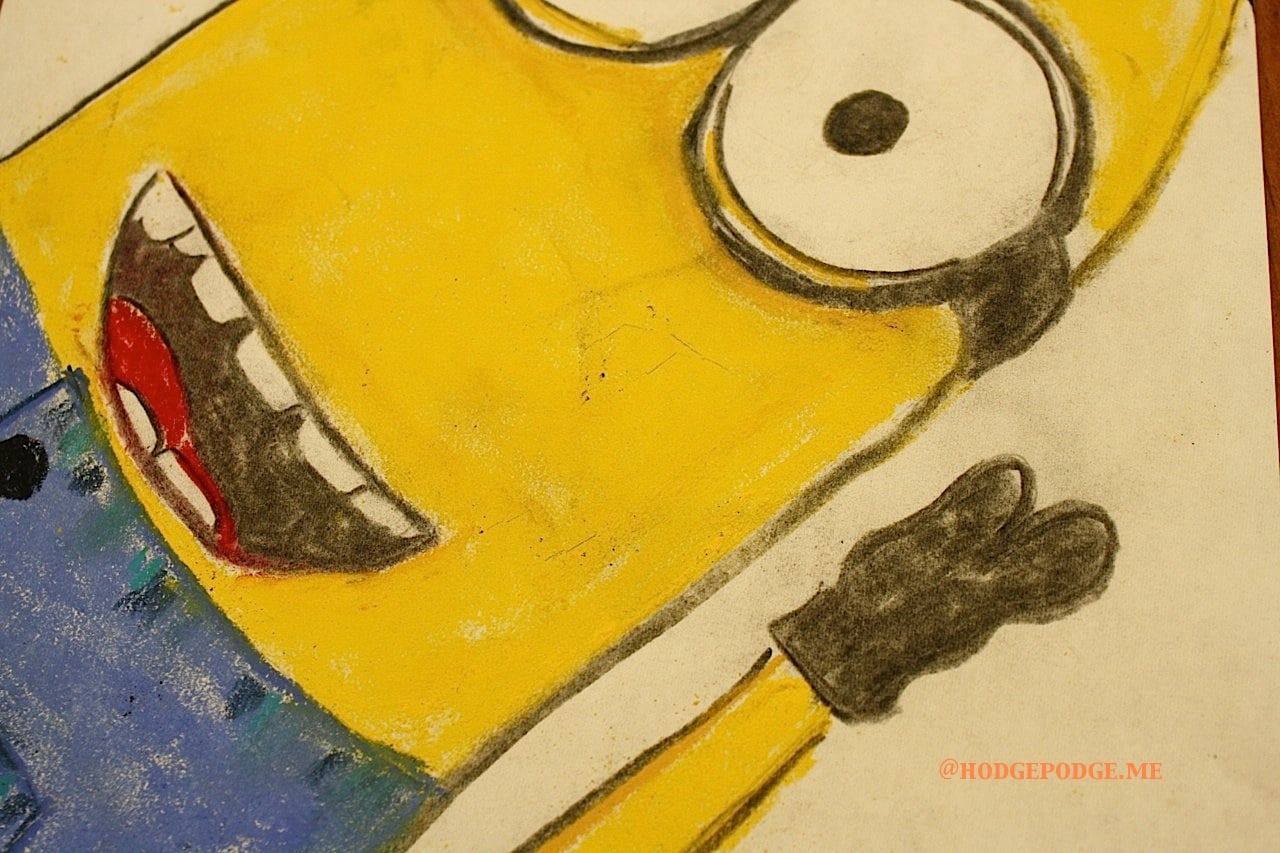 Despicable Me Minion Chalk Art Tutorial - Your BEST Homeschool