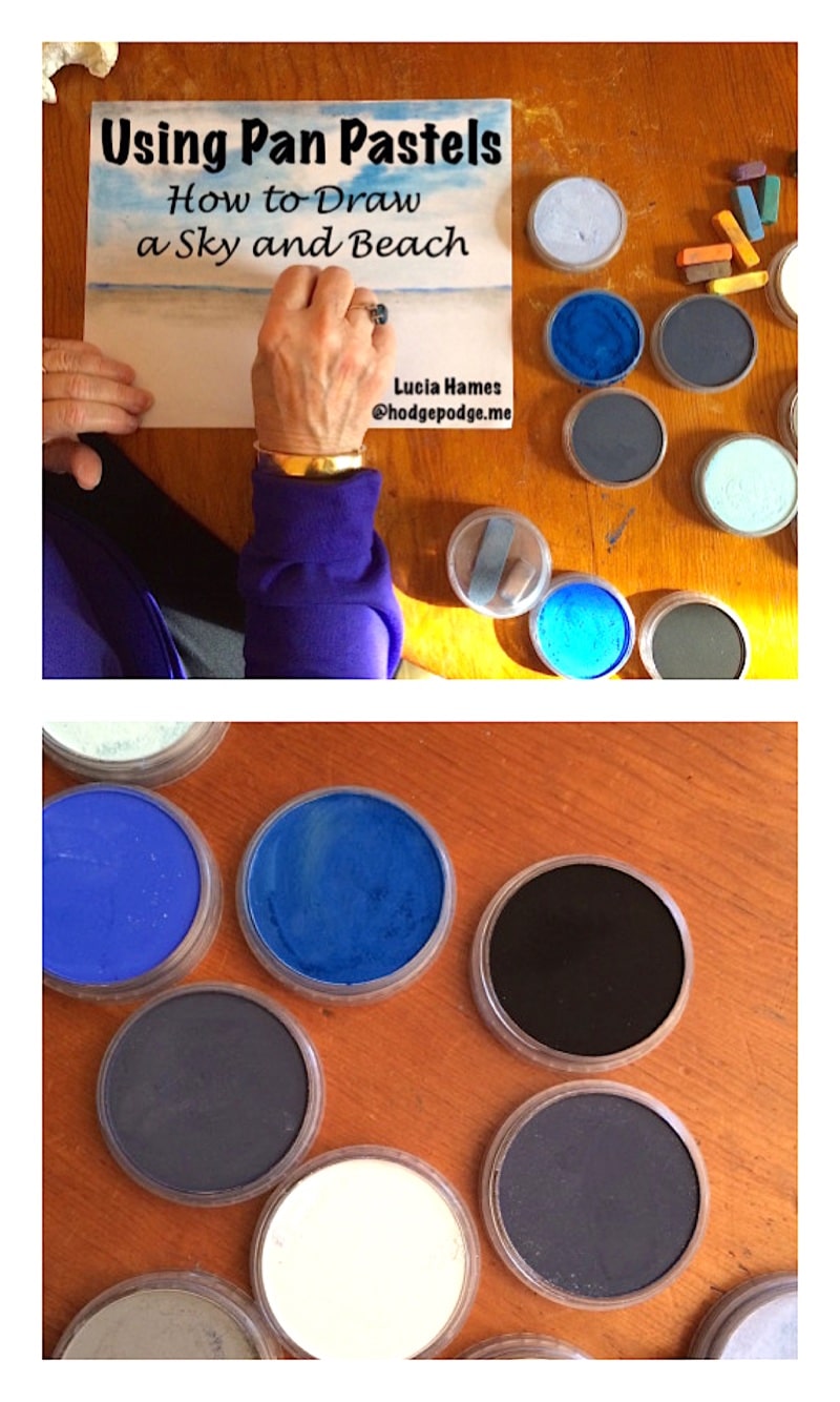 Pan Pastels: How to Draw a Sky and Beach - Your BEST Homeschool