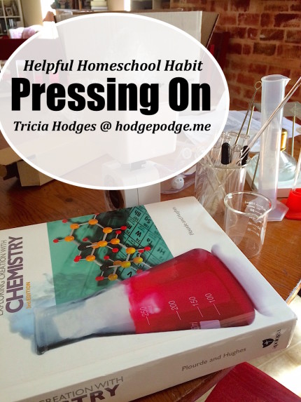 Helpful Homeschool Habit: Pressing On - Your BEST Homeschool