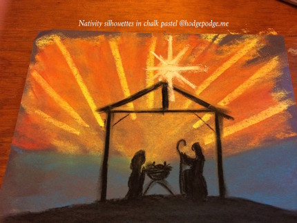 Christmas Nativity Chalk Pastel Art Tutorial - Your BEST Homeschool