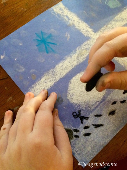 Snowflakes Chalk Art Tutorial - Your BEST Homeschool