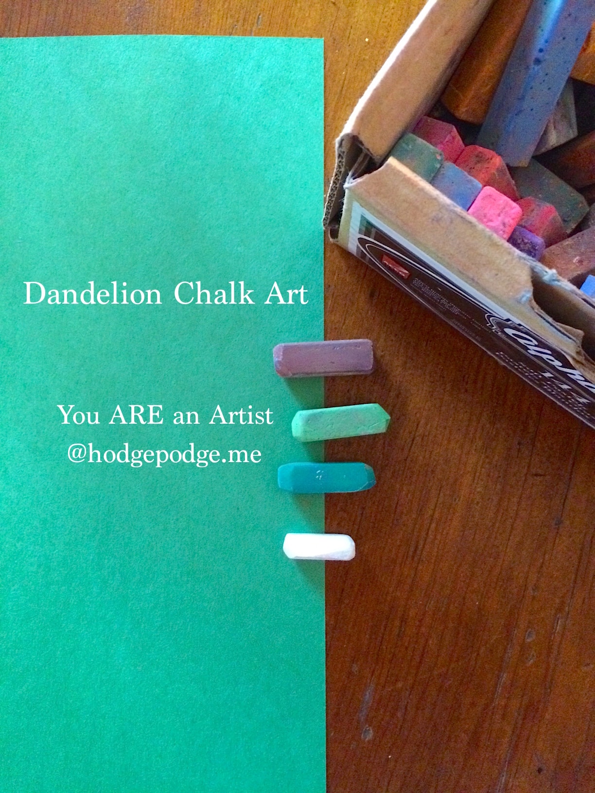 Dandelion Chalk Pastel Art Tutorial - Your BEST Homeschool