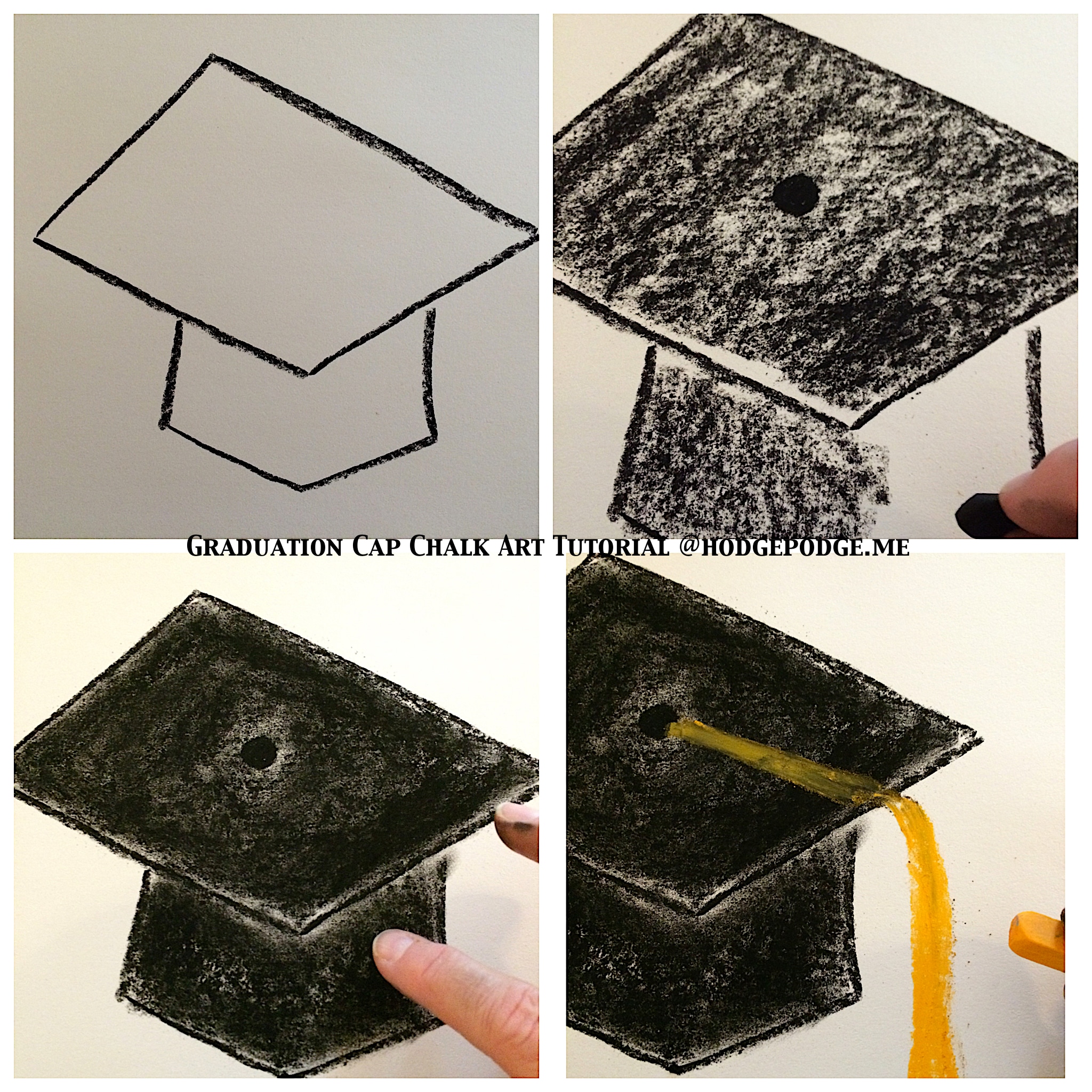 Graduation Chalk Pastel Art Tutorial - Your BEST Homeschool